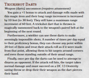 The Workshop - Trickshot Darts (D&D 5e) - d20 Radio